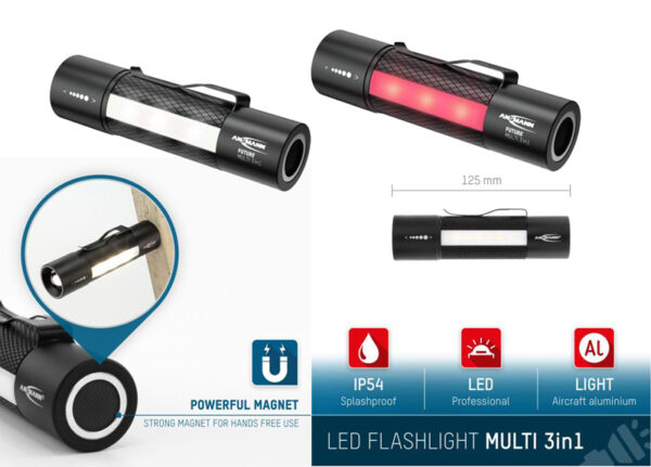 ANSMANN Future Multi 3 in 1 LED Light IP54 - BatteriGrossisten